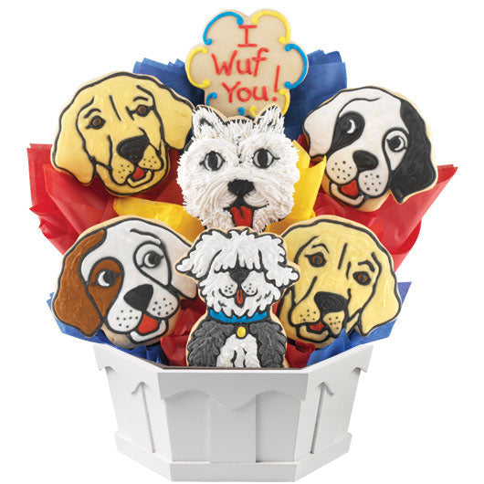 Puppy Love Dog Bouquet | Puppy Cookies | Cookies by Design