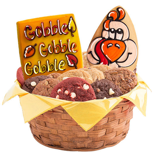 Gobble Gobble Cookie Basket | Cookies by Design