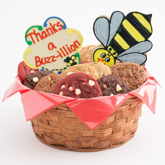 Thanks A Buzz-illion Cookie Basket | Cookies by Design